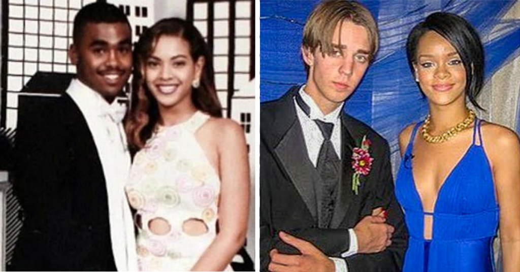 28 Photographs Of Famous Celebs In Their Proms vs Now